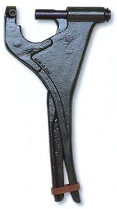 Pinza torchio a pistone per bottoni, occhielli, rivetti e ganci ...